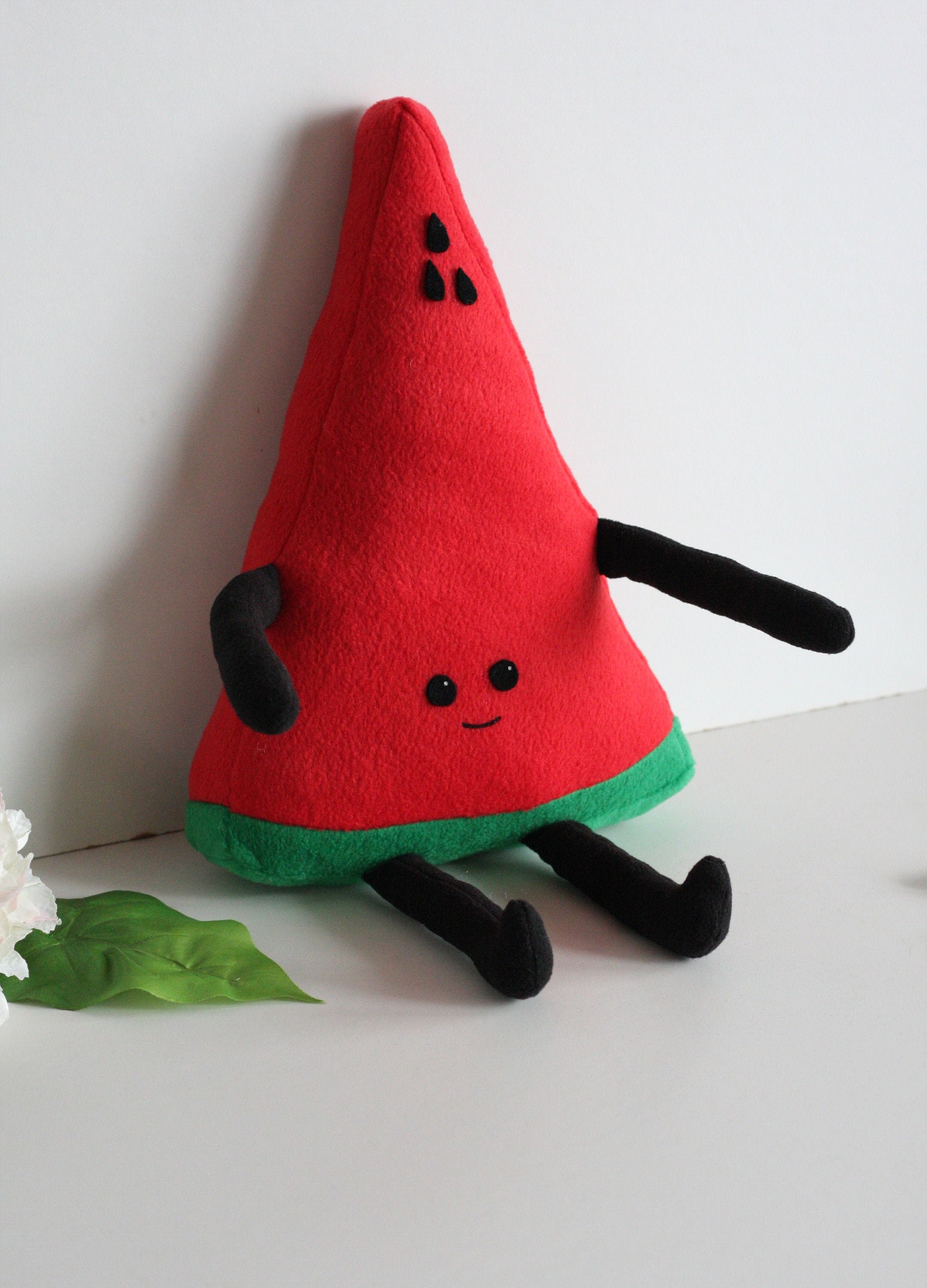 Watermelon Plushie Toy Tropical Themed Nursery Soft Fruit - Etsy
