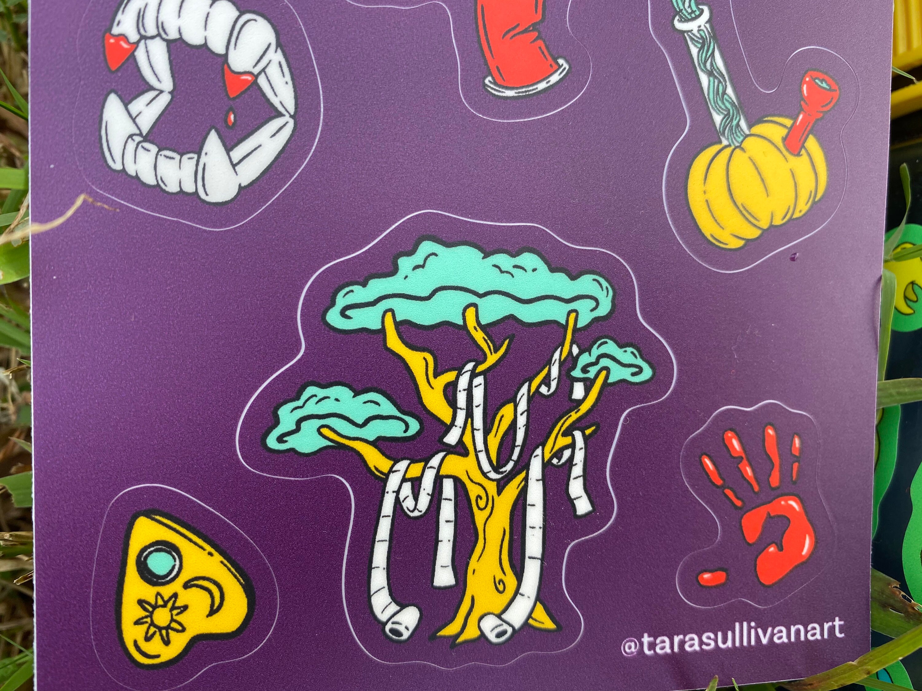 Spooky Sticker Sheet / Halloween Mischief Stickers / Planner Sticker ...