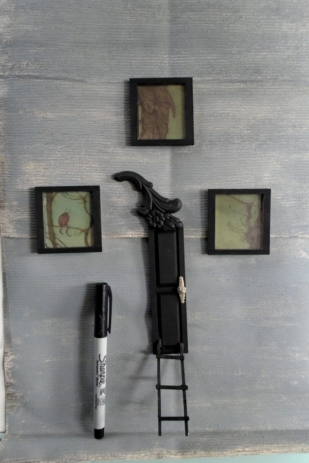 Goblin Door, Miniature Halloween Decor - Etsy