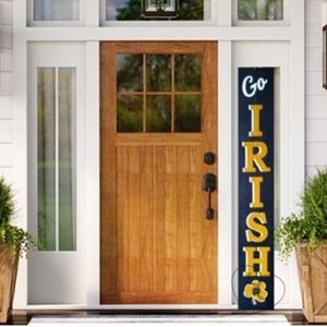 Go IRISH Porch Sign Navy Gold Football 6FT Iptv - Etsy