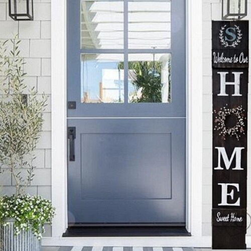 Monogram Porch Sign Welcome Porch Sign Family Name | Etsy