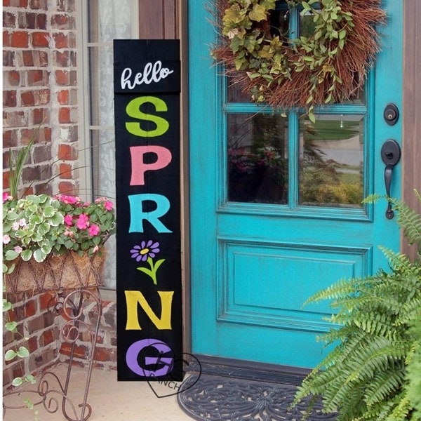 Spring Porch Sign - Etsy