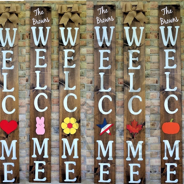 Interchangeable Welcome Sign - Etsy