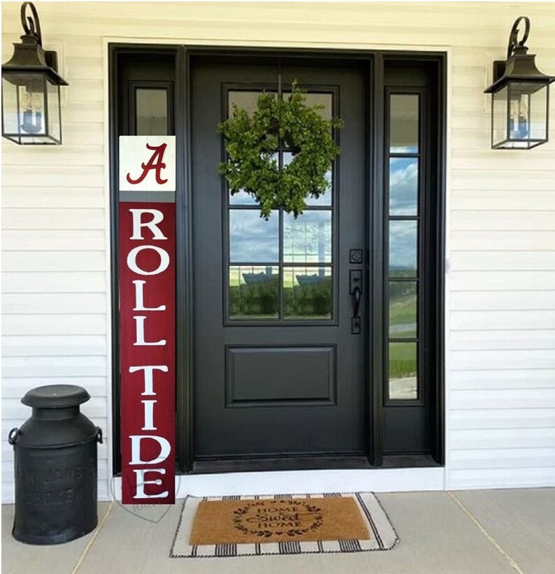 Alabama Porch Sign Roll Tide Roll Crimson Tide Go BAMA - Etsy