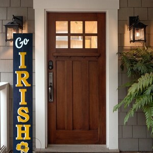 Go IRISH Porch Sign Football 6FT - Etsy