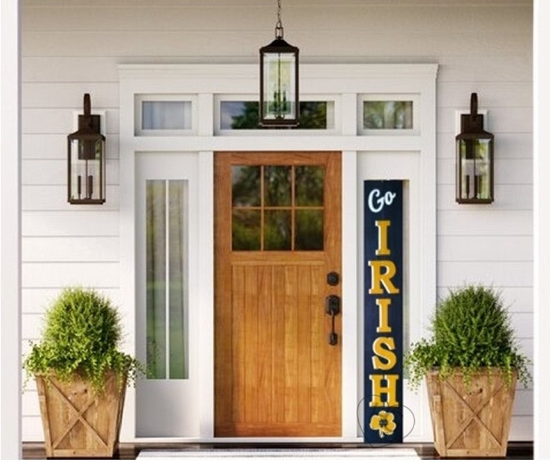 Go IRISH Porch Sign Football 6FT - Etsy