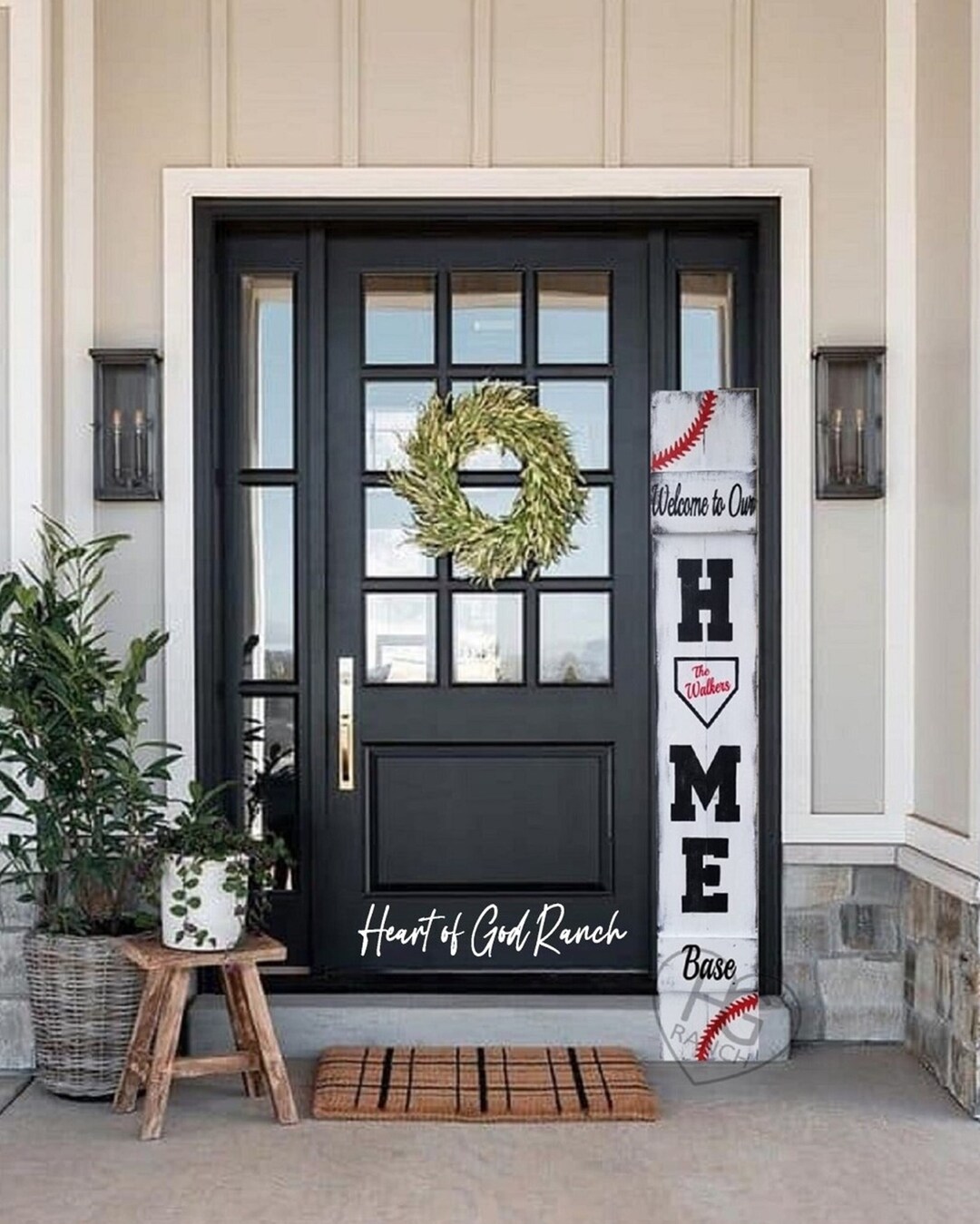 Baseball Porch Sign Welcome Home Baseball Decor 6FT Iptv - Etsy