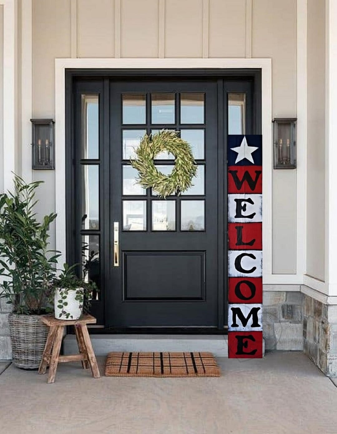 Americana Porch Sign Patriotic Decor 6FT - Etsy
