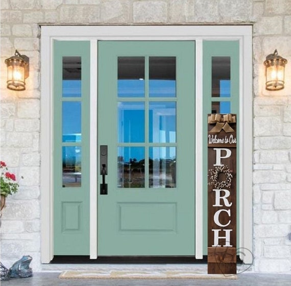 Welcome to Our Porch Sign Wreath Personalized Family Name - Etsy