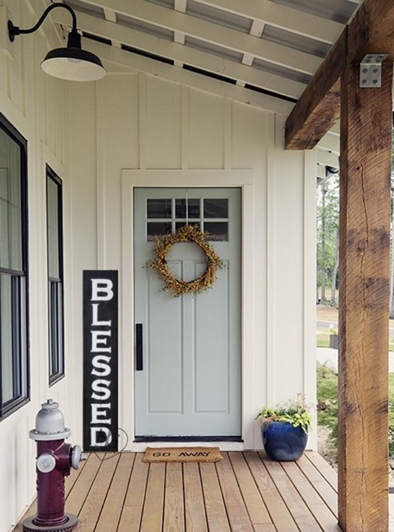 Blessed Porch Sign Welcome Sign Christian Sign 5FT - Etsy