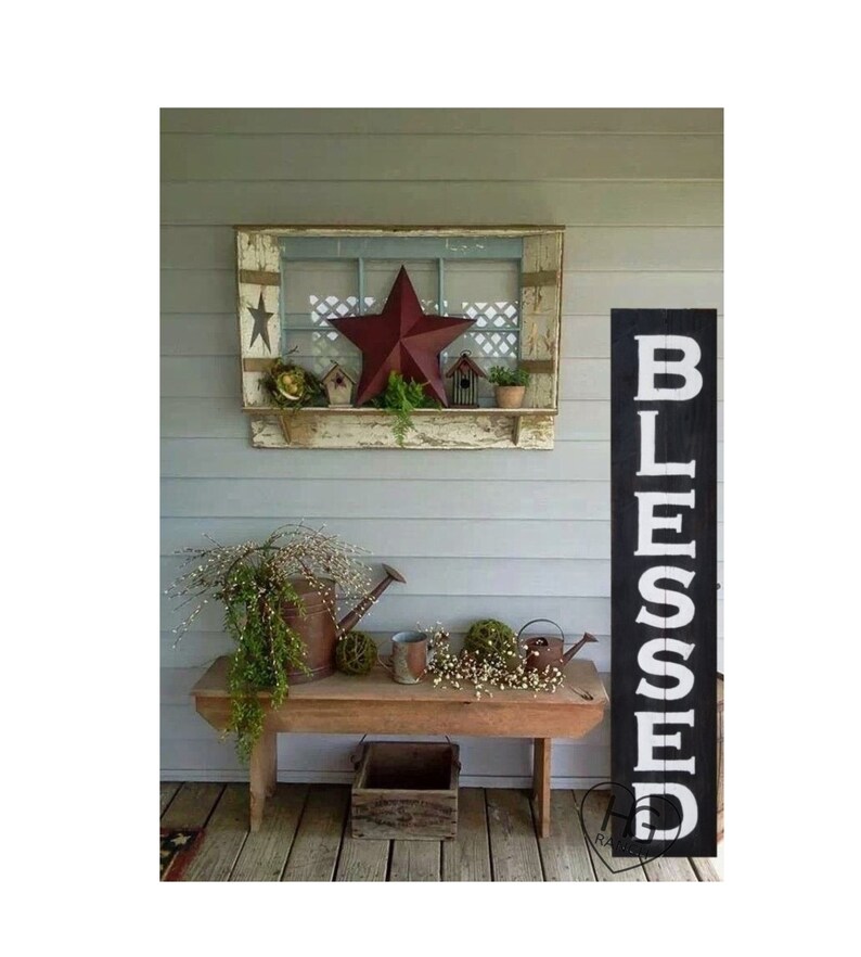 Blessed Porch Sign Welcome Sign Christian Sign 5FT - Etsy