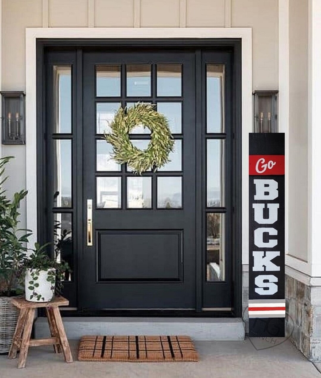 Ohio Go Bucks Football Porch Sign Premium Cedar Ohio | 5FT Iptv - Etsy