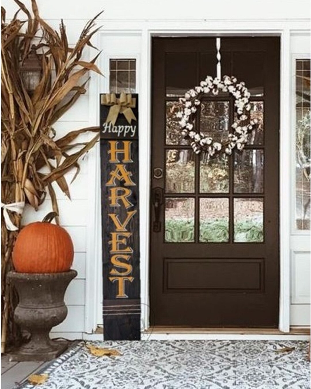 Fall Harvest Porch Sign 6FT - Etsy