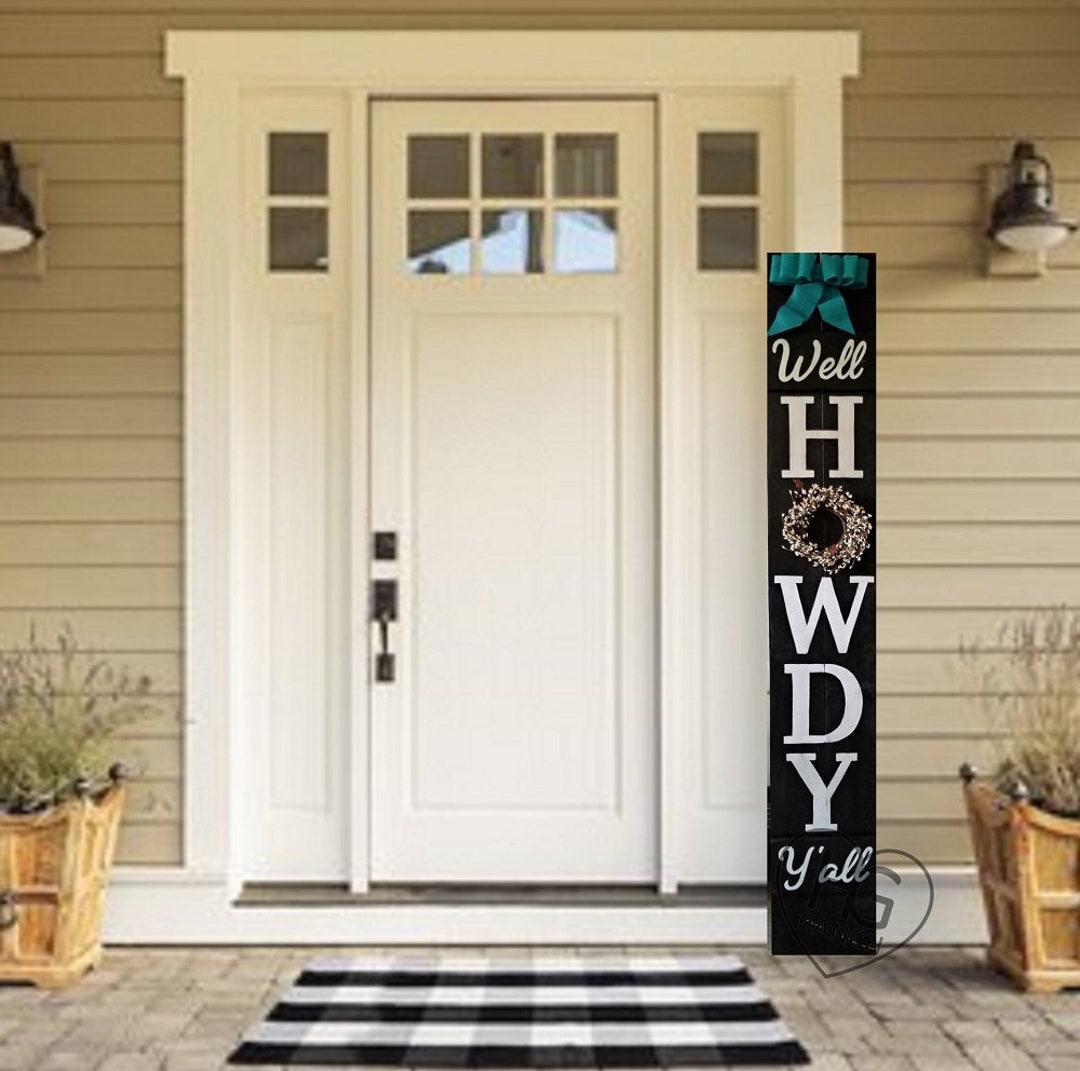 HOWDY Porch Sign 6FT - Etsy