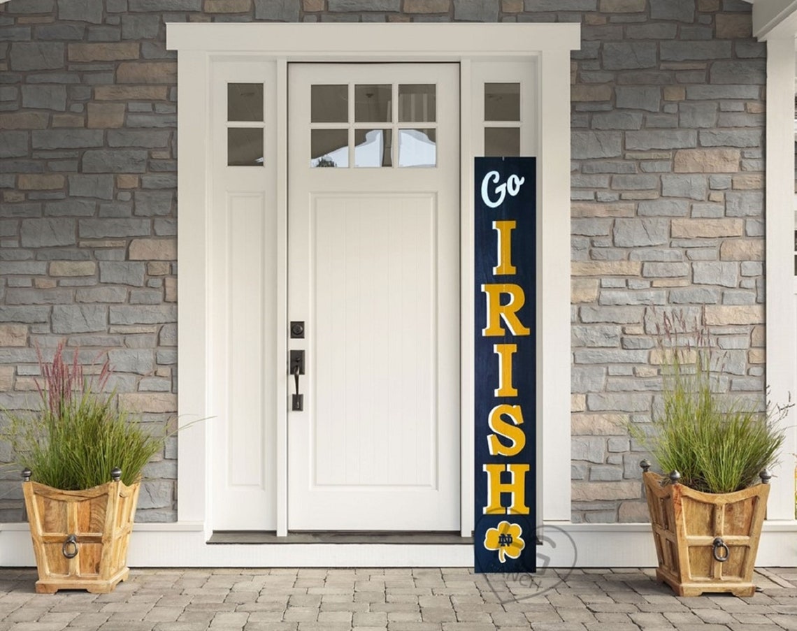 Go IRISH Porch Sign Football 6FT - Etsy
