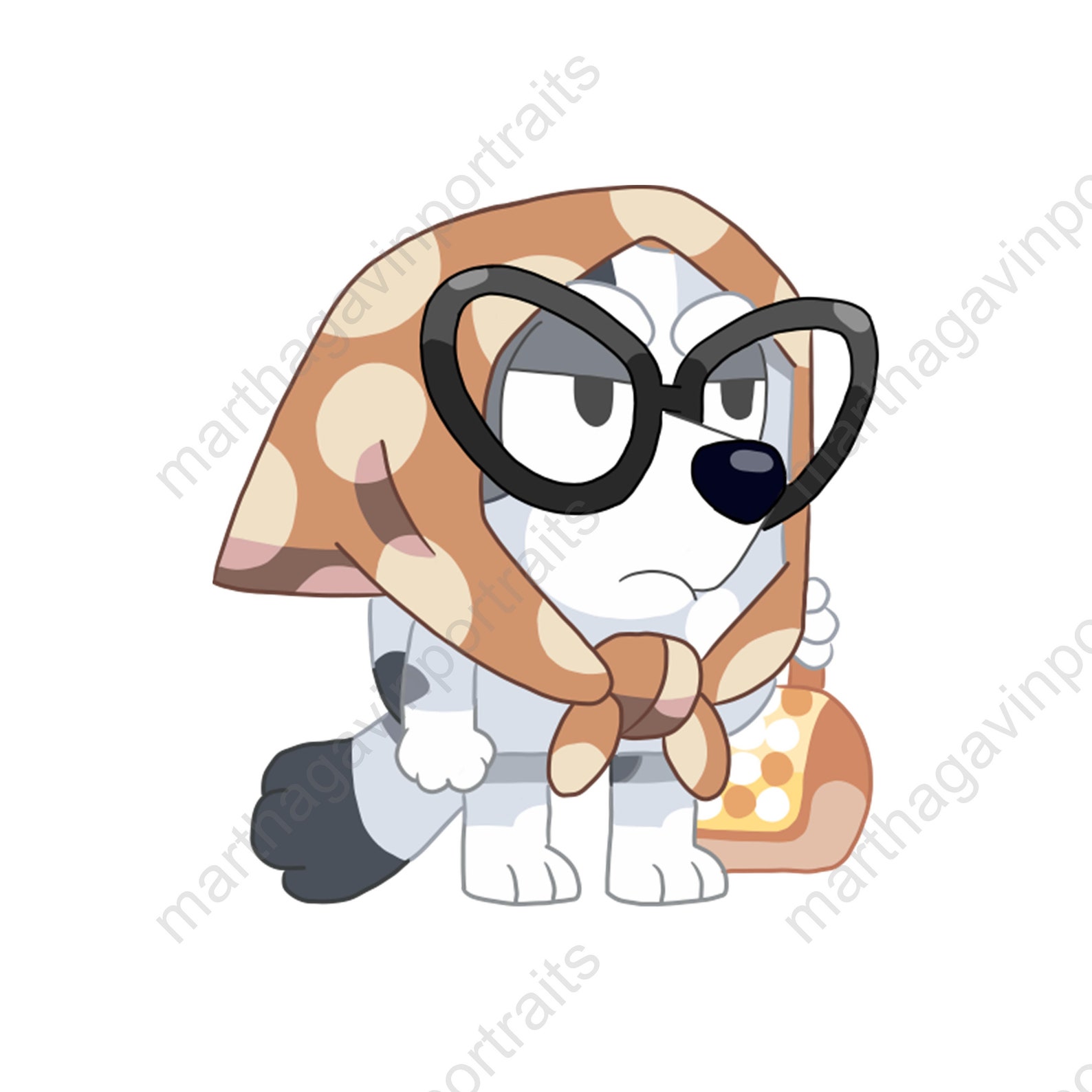 Muffin Granny Mobile Png, Muffin Window Png, Bluey Car Png, Muffin ...