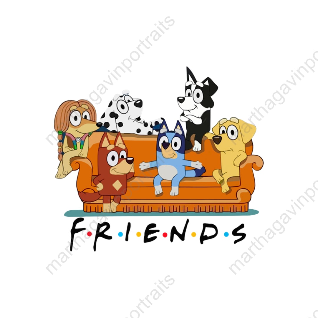 Bluey Friends Png, Bluey Friends Instant Download Png, Bluey and ...