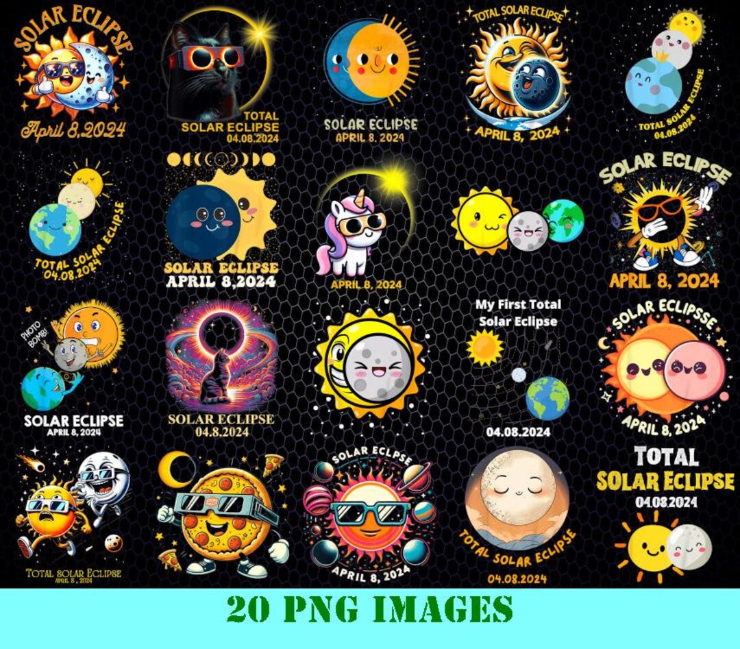 Total Solar Eclipse 2024 Cute Solar Eclipse Kids Toddler Boy Png - Etsy
