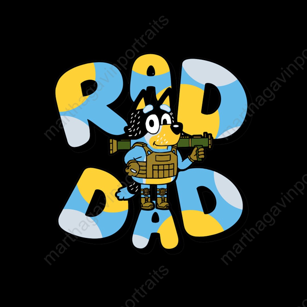 Bluey Png Military Dad PNG Bluey Family Png - Etsy