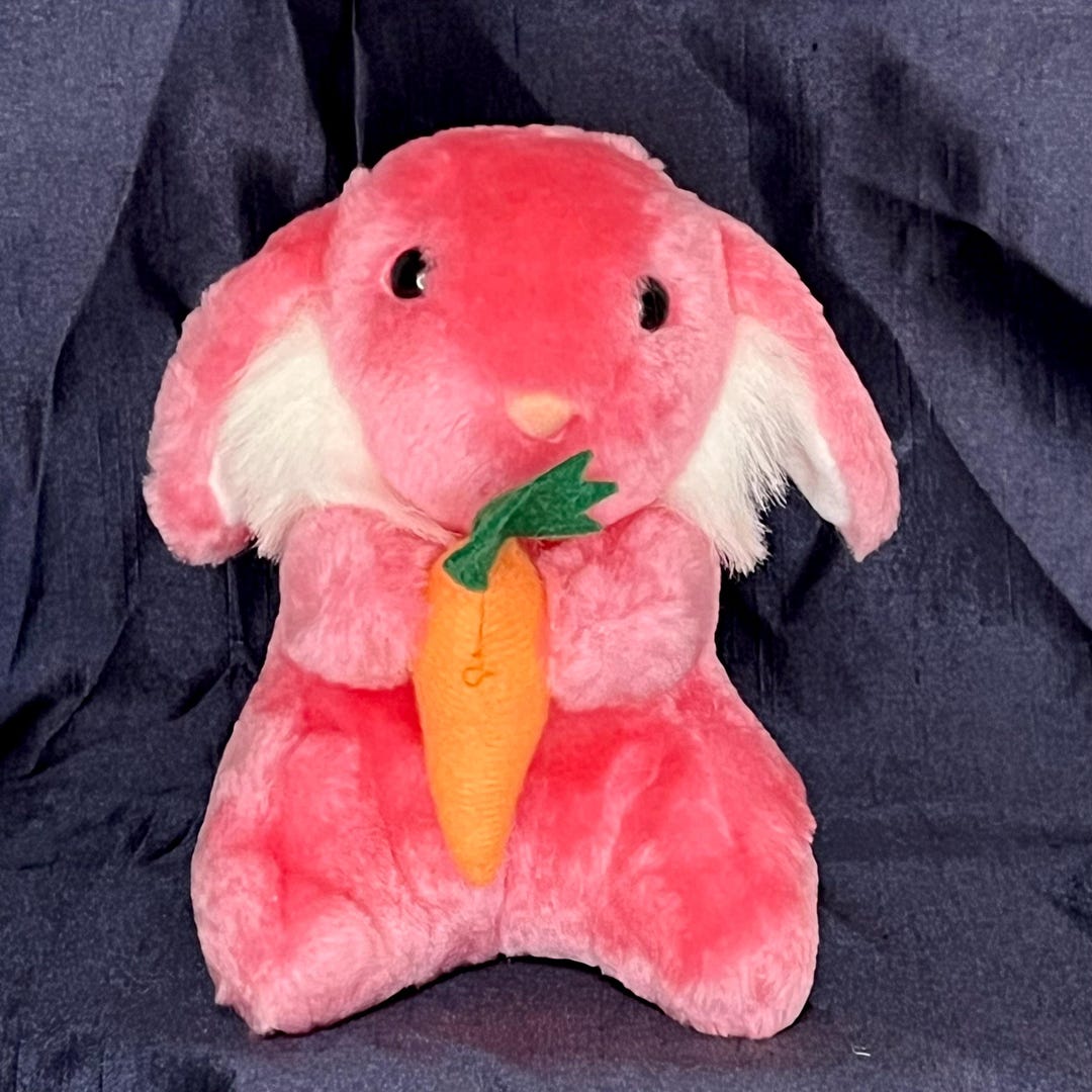 1980's Plush, Hot Pink Easter Rabbit, Lippi Chine Ltd., Prairie ...