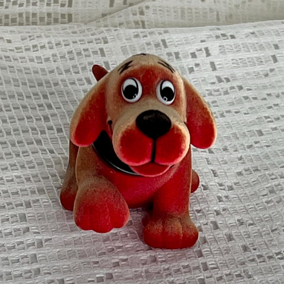 Clifford the Big Red Dog, Nodder, Bobble Head, Flocked Dog Bobble Head ...