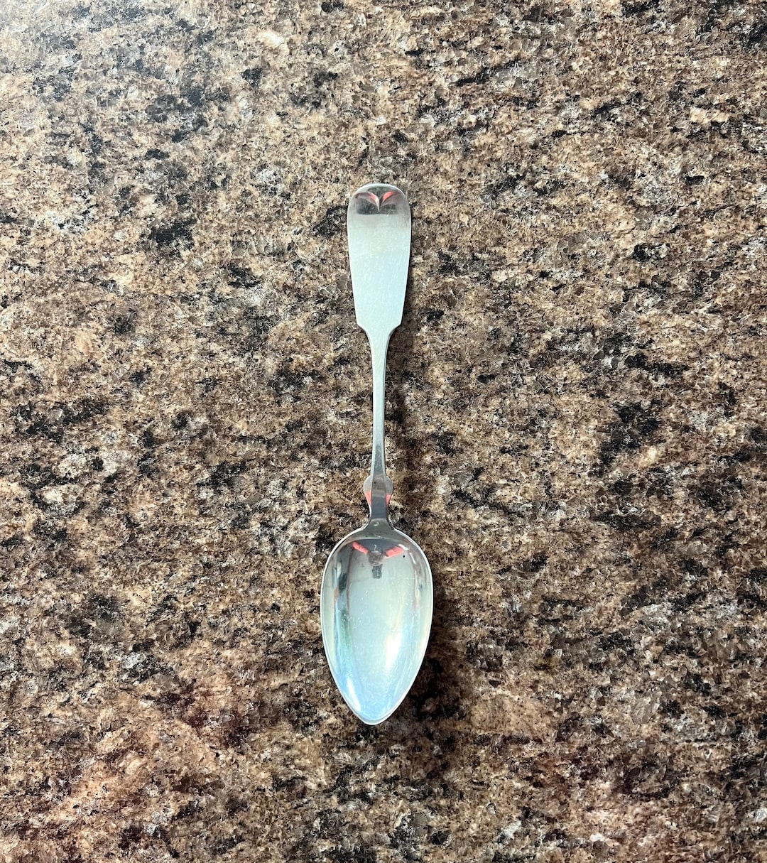Antique Coin Spoon, 1800's Silver Spoon Stamped Weld & Bro, H and S W ...