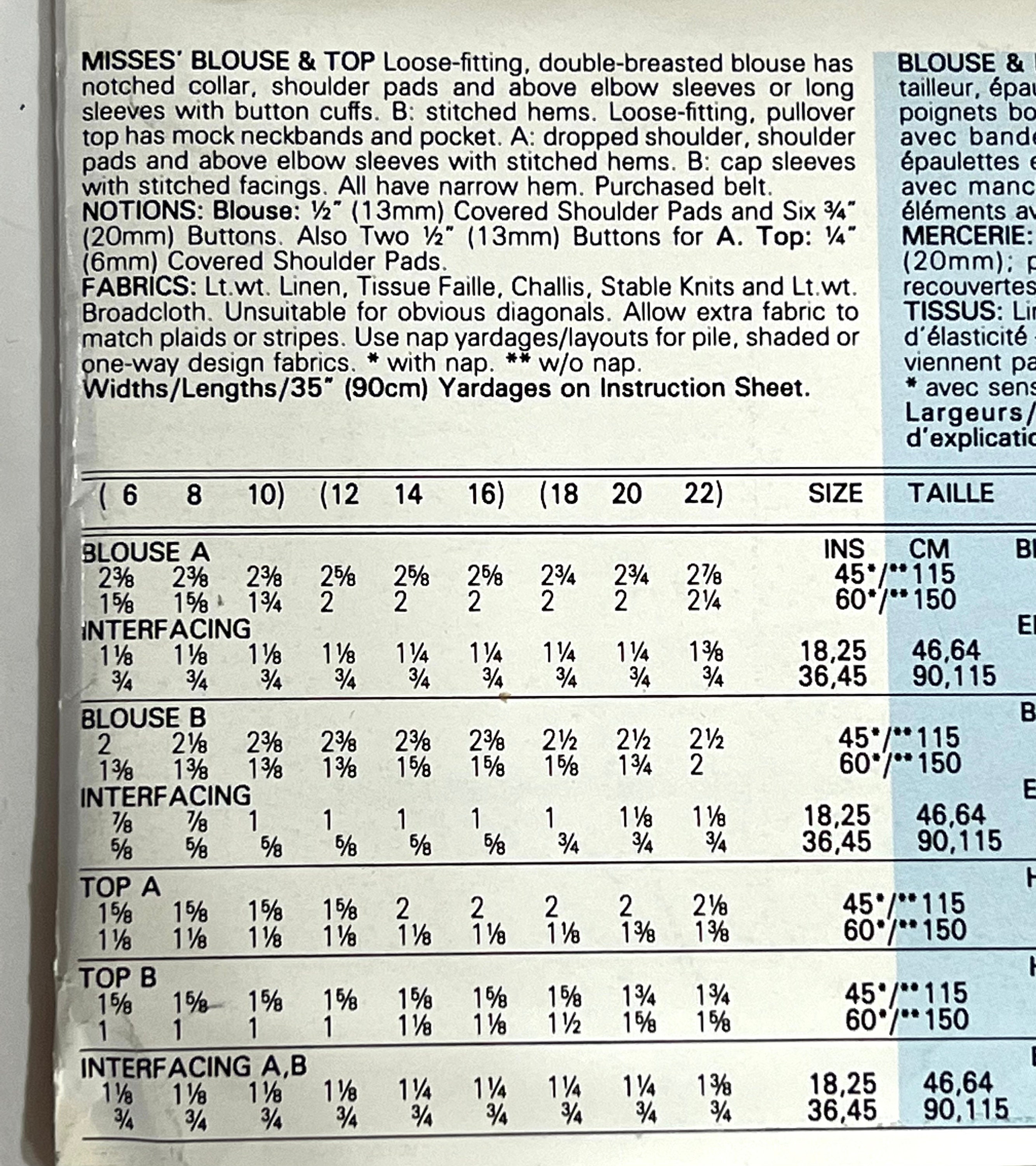 Vintage Butterick Pattern 6085 Sizes 6-8-10 From 1988 - Etsy