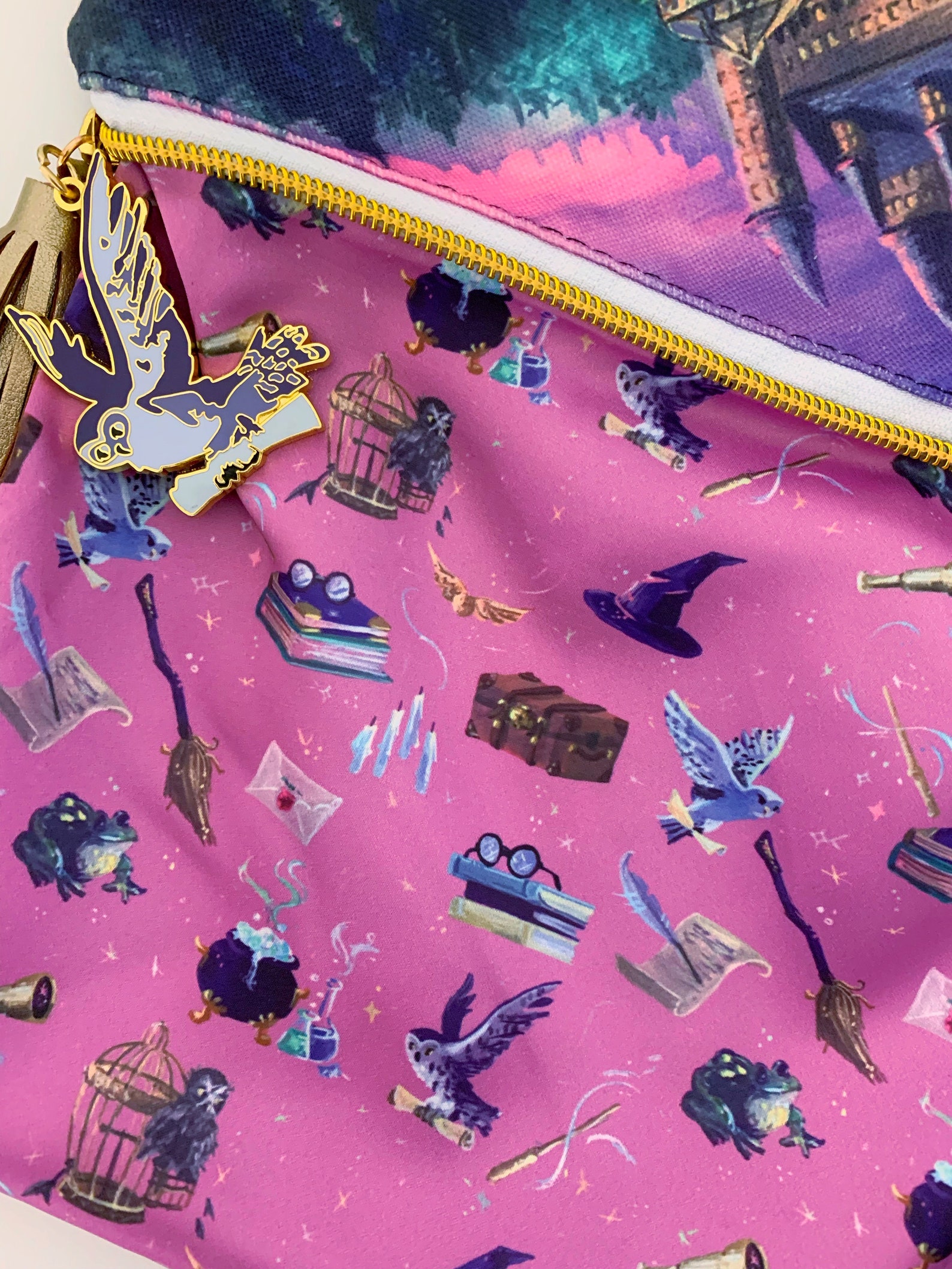 Wizard Castle Zipper Pouch | Etsy