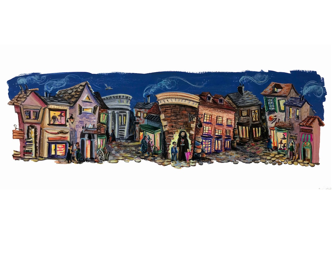Wizard Town Inspired Print 8.5x11 - Etsy