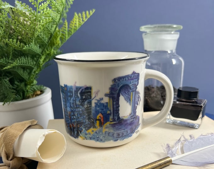 Wizard Town Ceramic Mug - Etsy