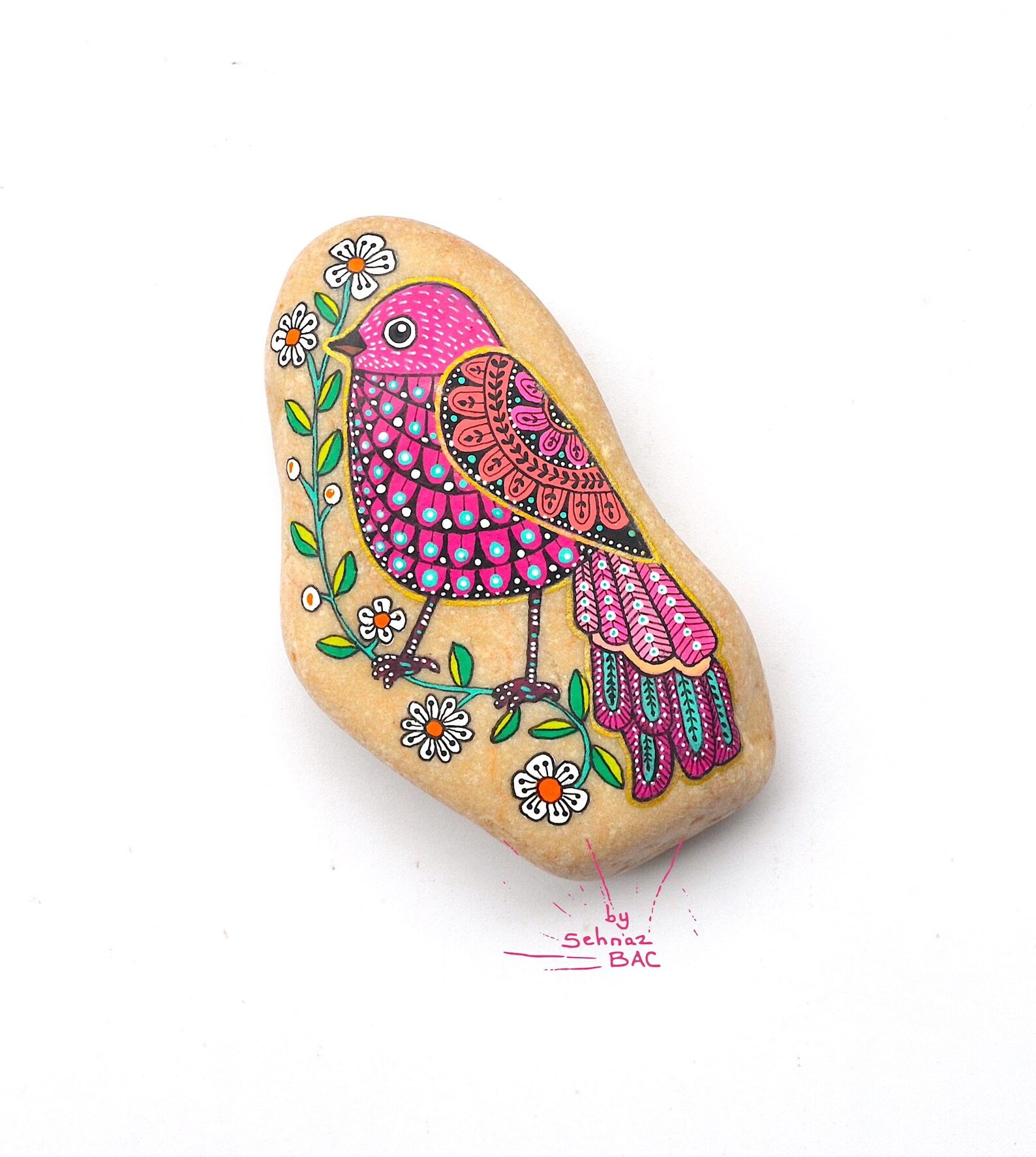 Bird Stone - Hand Painted - I Sassi Dell'adriatico (adriatic Sea Stone ...