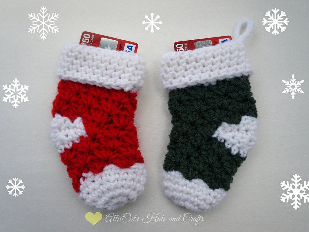 Crochet Pattern- Very Merry Mini Christmas Stocking- DIY Instant ...