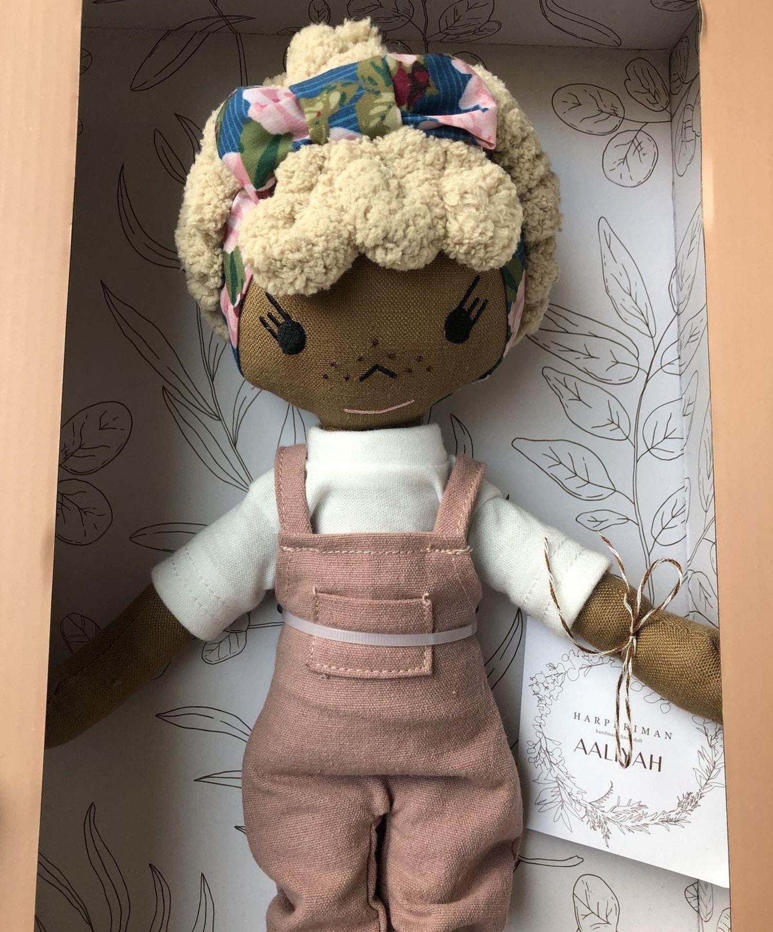 Harperiman Handmade Linen Plush Doll, Aaliyah - Etsy