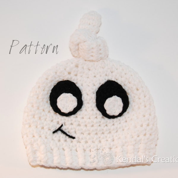 Crochet Ghost Hat - Etsy