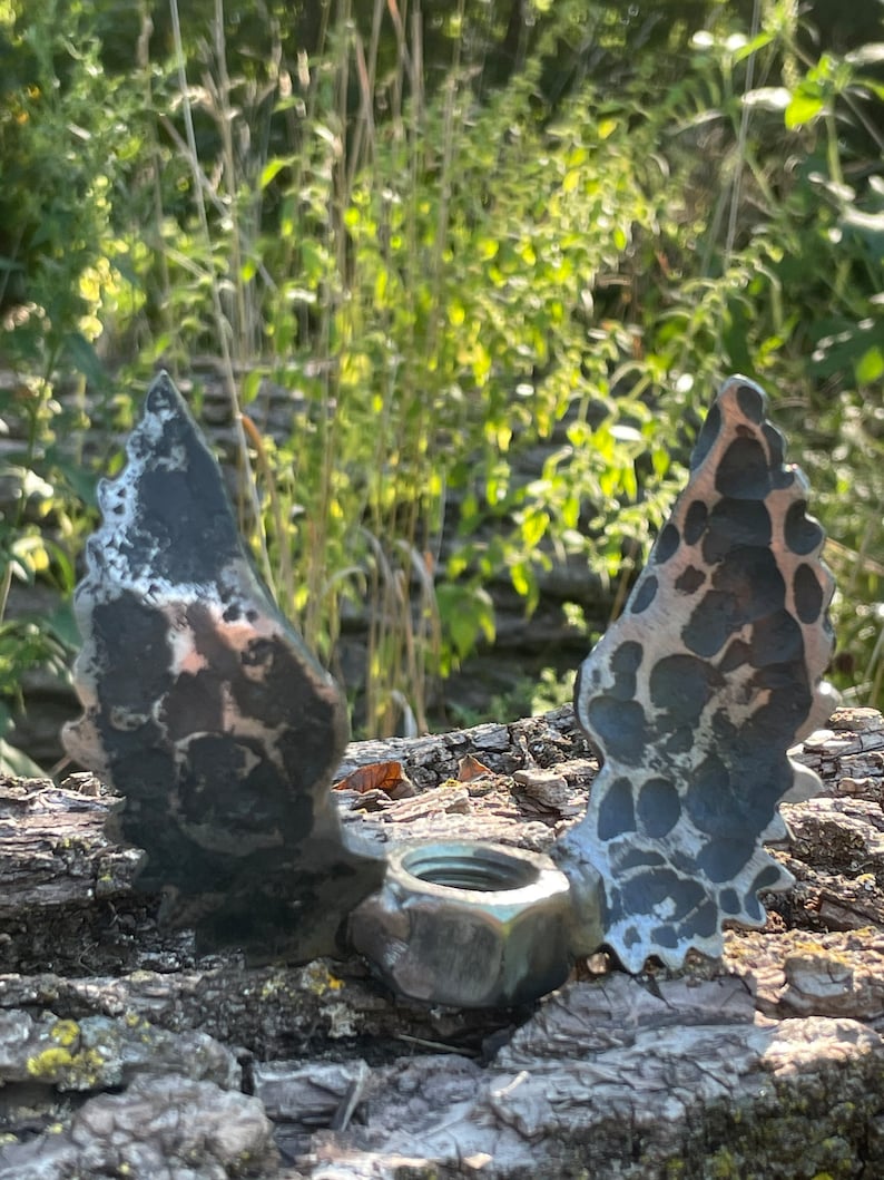 Angel Wing Nut Forged Metal Sculpture - Etsy