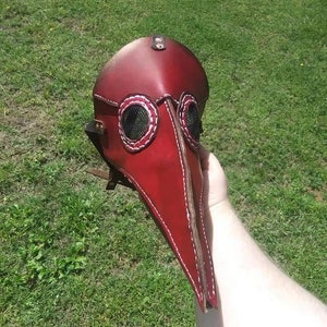 Leather Plague Doctor Mask (stitched) - Etsy