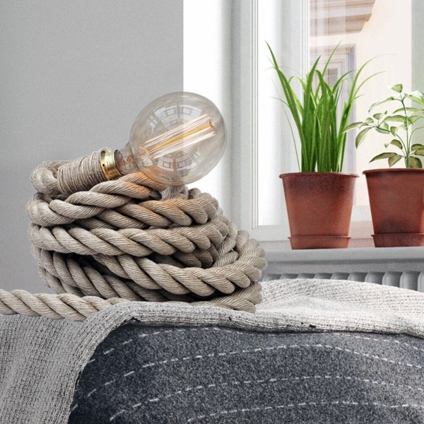 Rope Lamp - Etsy