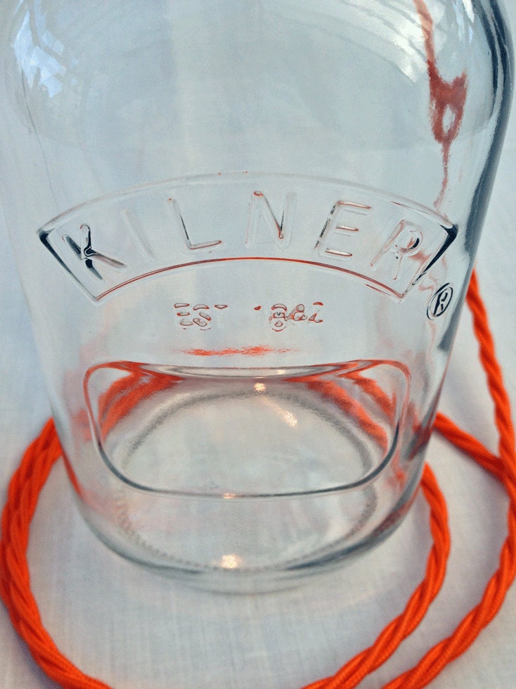 The Kilner Glass Table Lamp - Etsy