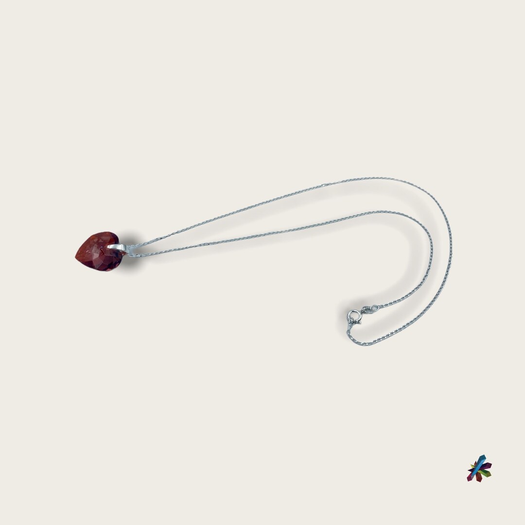 Red Magma Crystal Necklace - Etsy