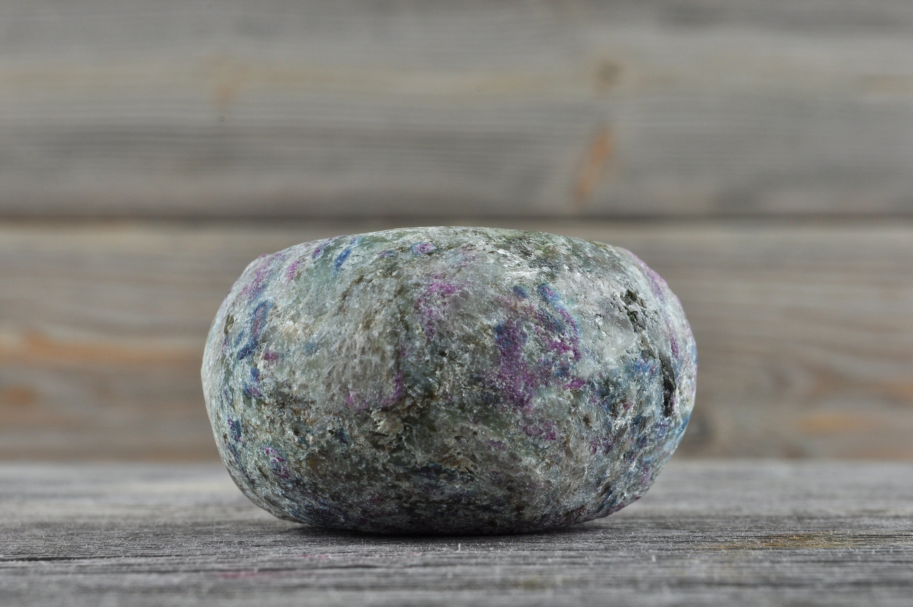 Natural Ruby and Kyanite In Zoisite Crystal Skull, Mini