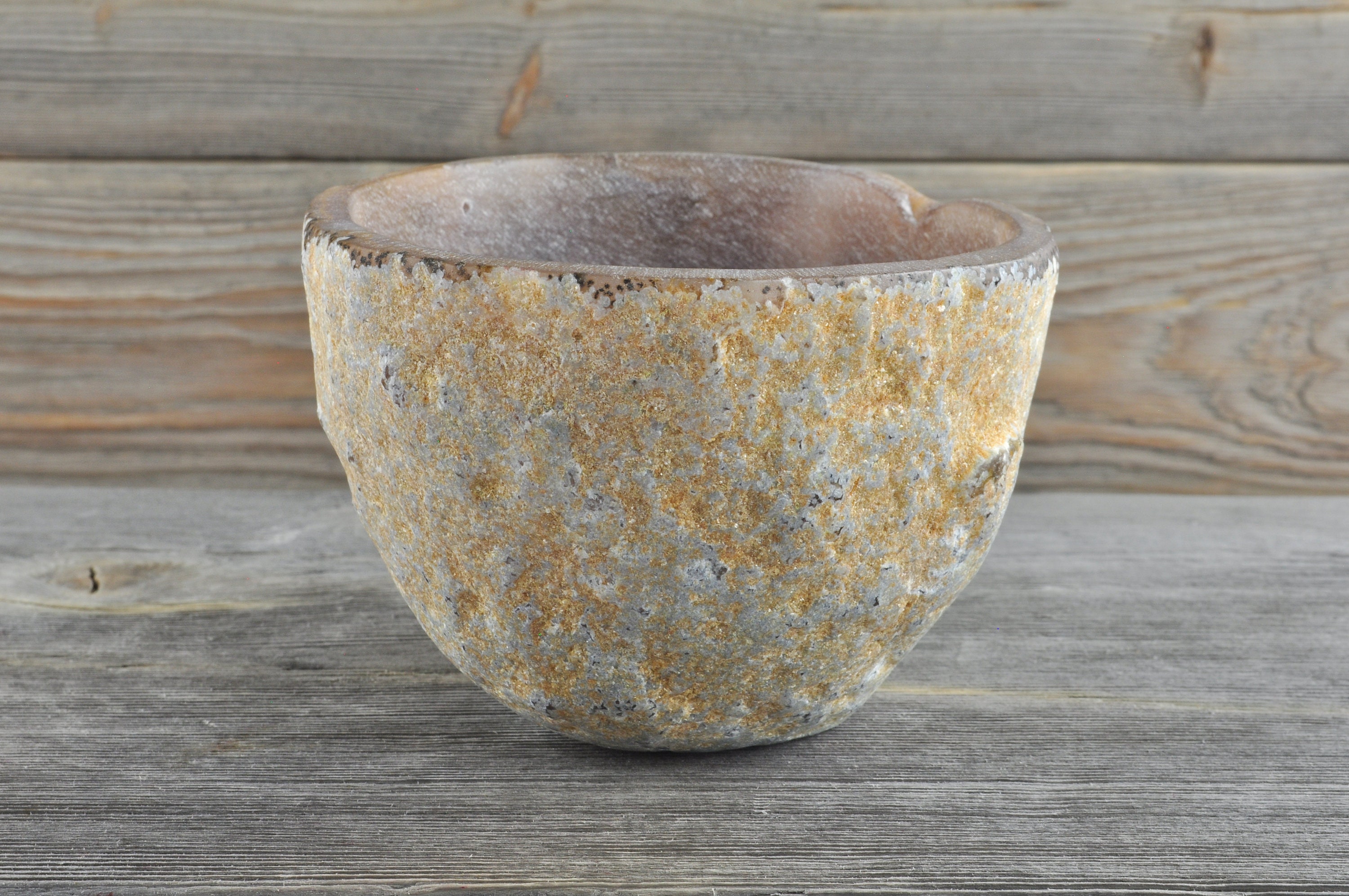 Beautiful Semi-Polished Agate Bowl!