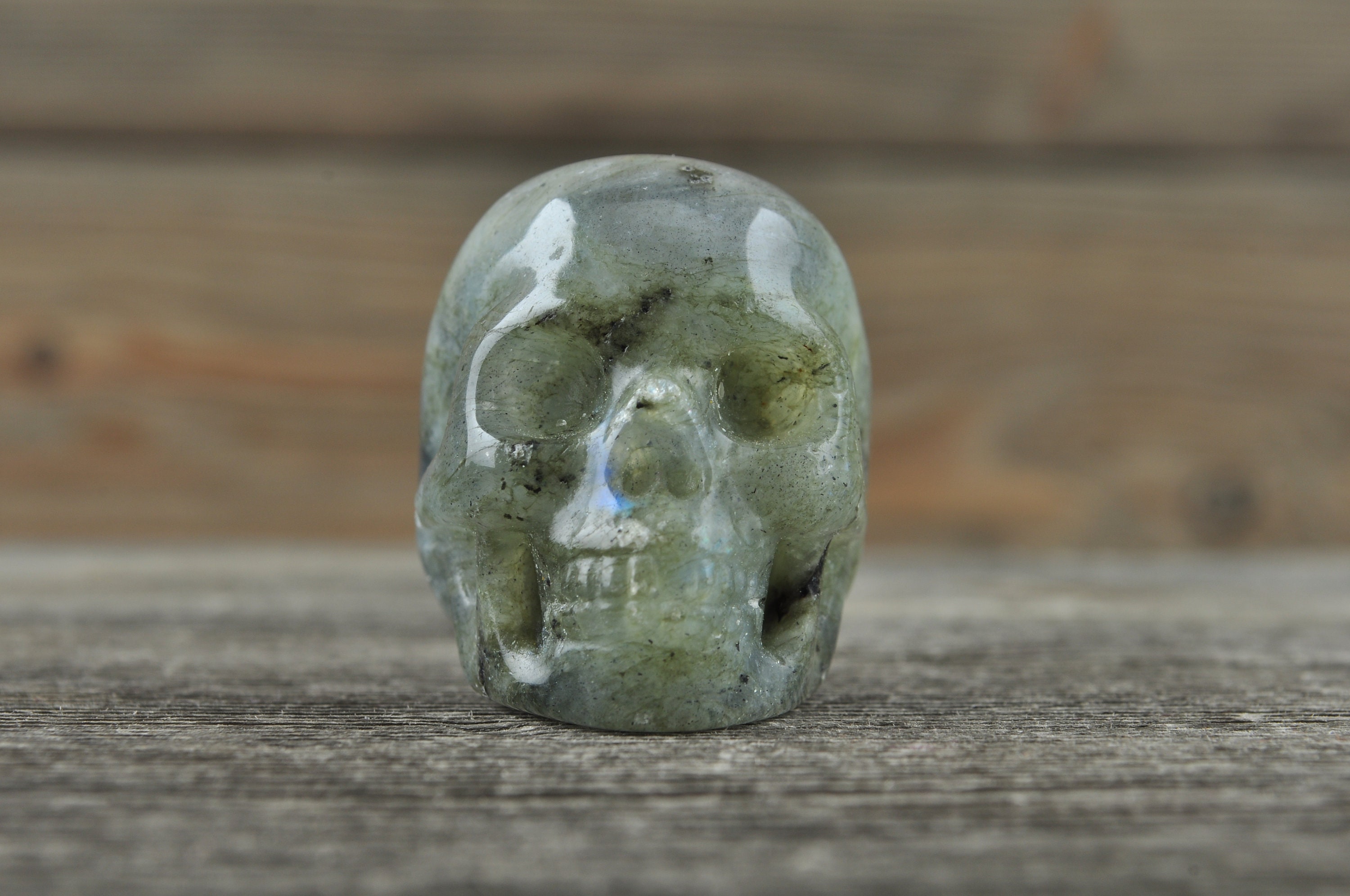 Labradorite Crystal Skull! WOUNDED WARRIOR