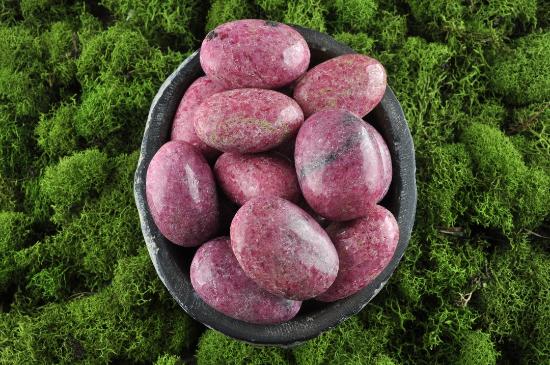 Rhodonite Tumbles, Rhodonite Crystal, Rhodonite, Chinese Rhodonite ...