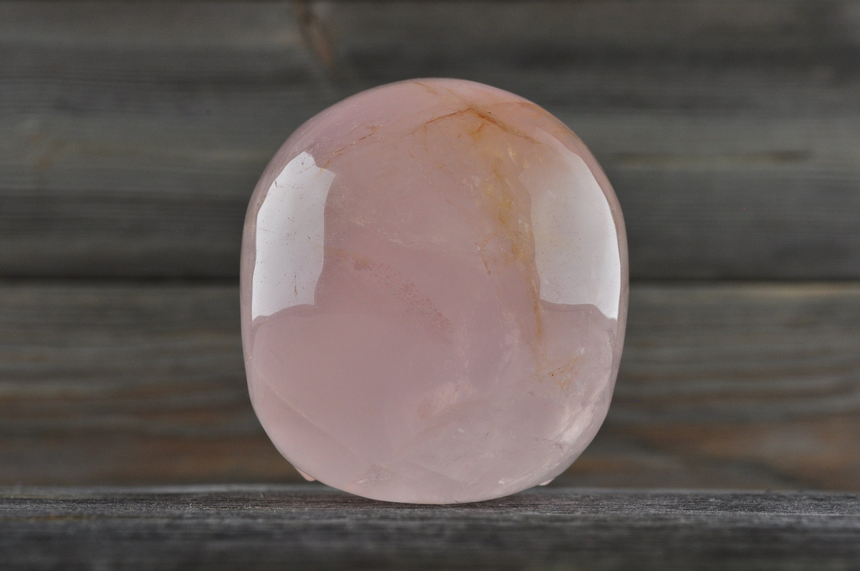 Natural Super Realistic Rose Quartz Crystal Skull, Medium