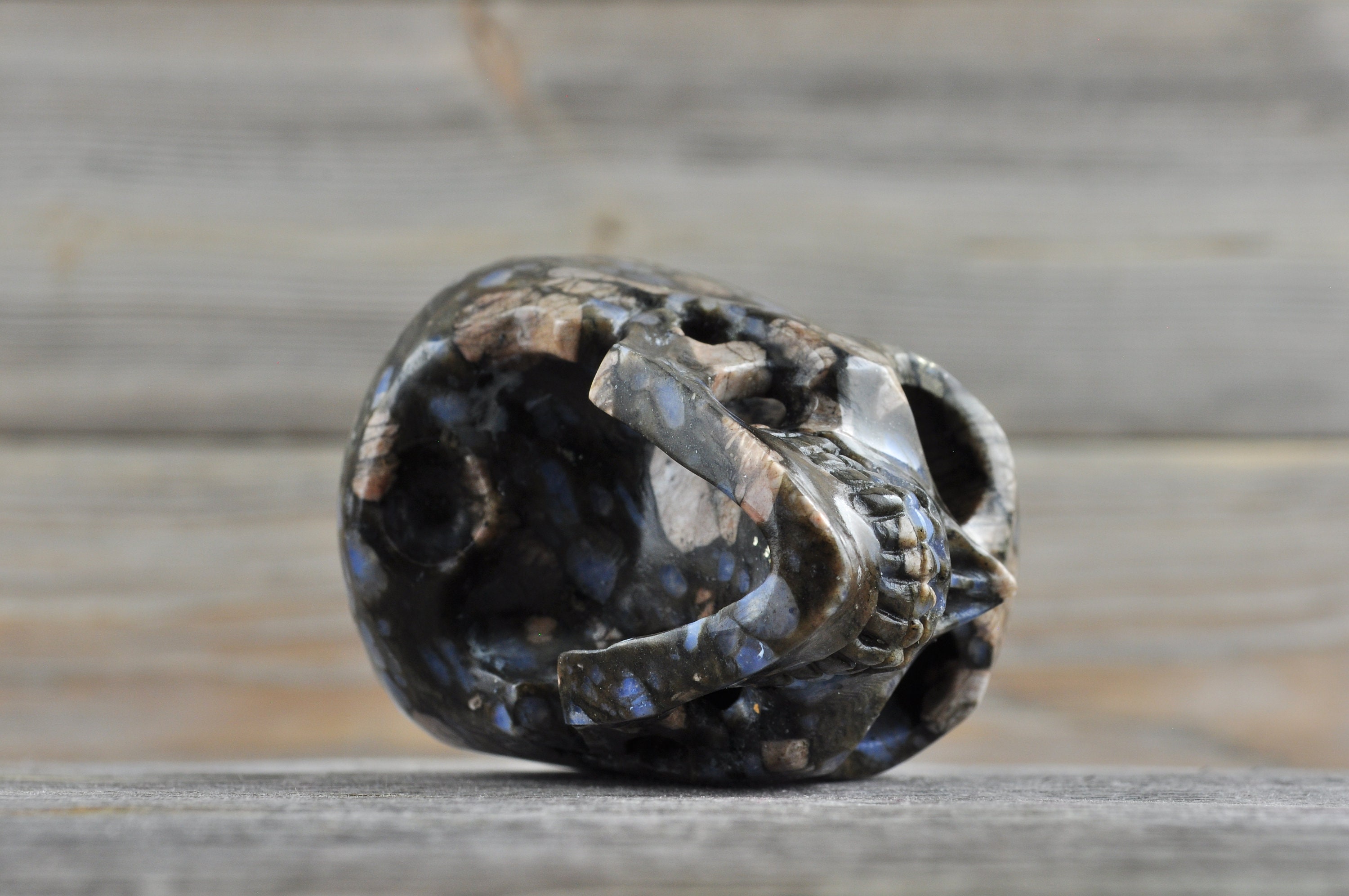 Natural Super Realistic Llanite Crystal Skull, Medium