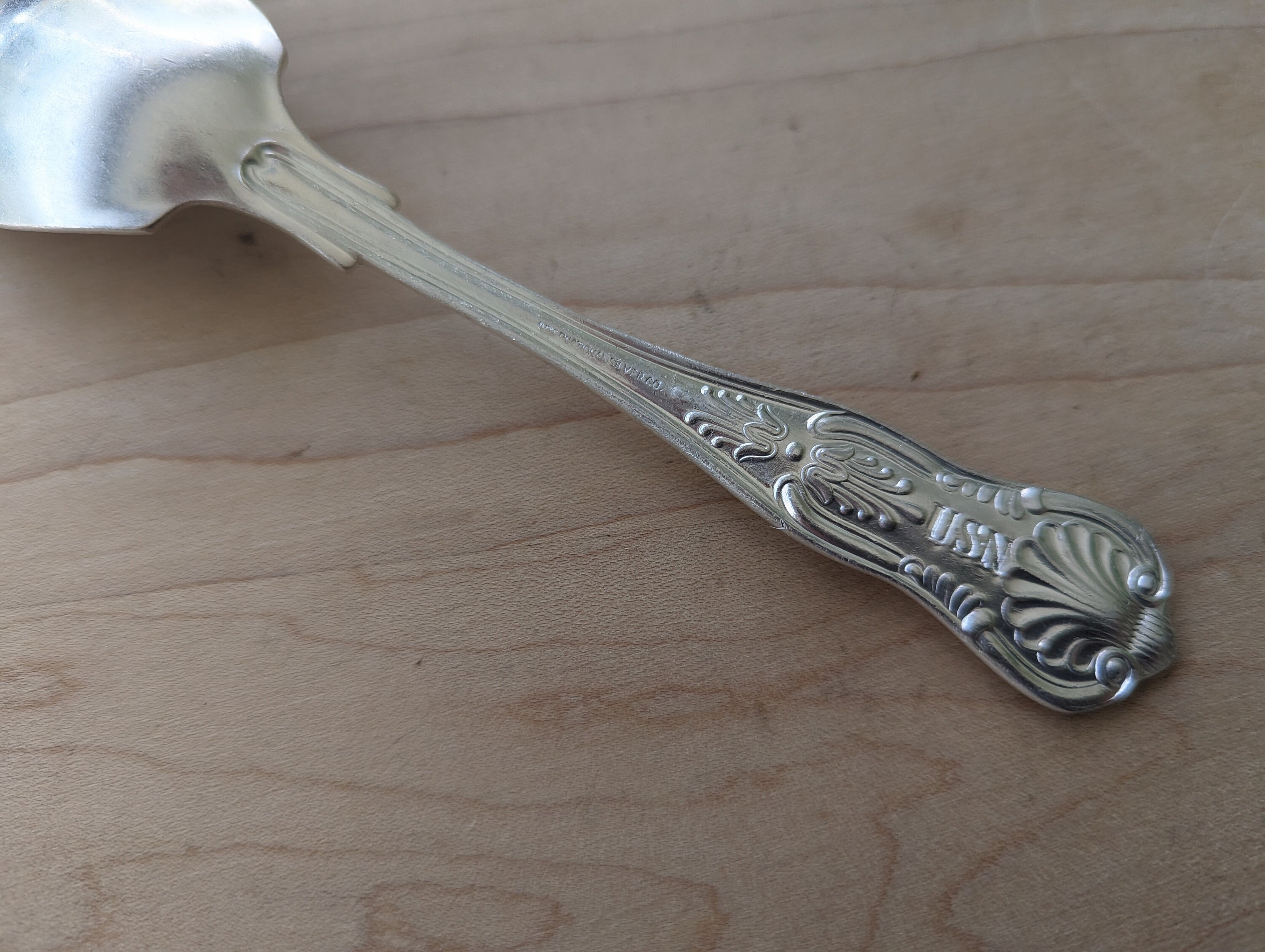 Vintage Collectible US Navy USN Anchor Emblem Sugar Spoon 6 1/8" by ...