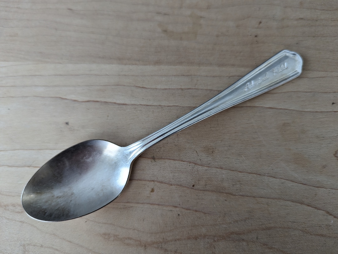 Vintage Collectible US Navy ADMIRAL KIDD Teaspoon 6" by Victor Silver ...