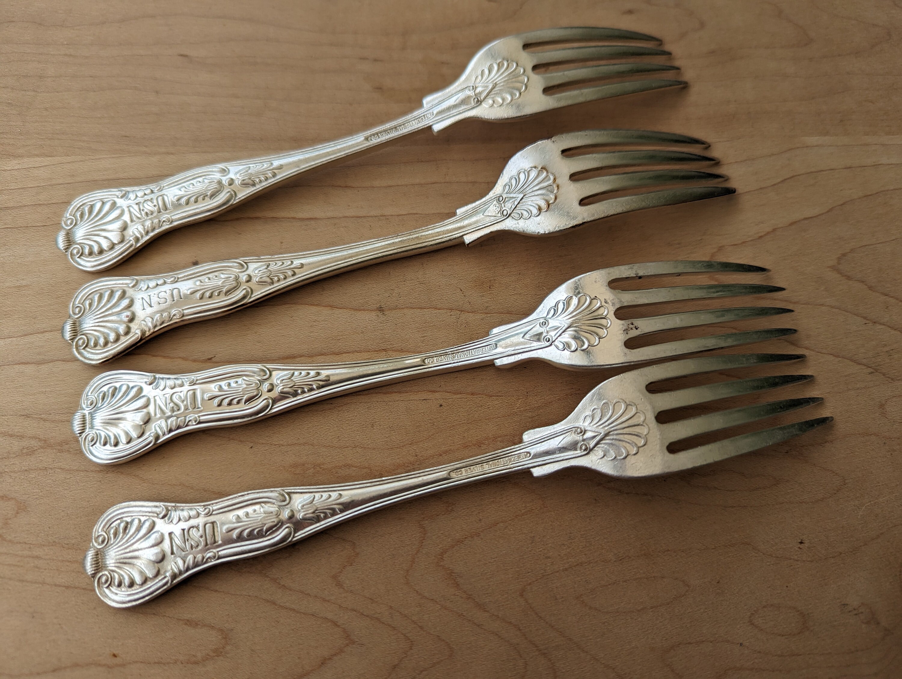 Vintage Collectible US Navy USN Anchor Emblem Dinner Fork 7 1/8" by ...