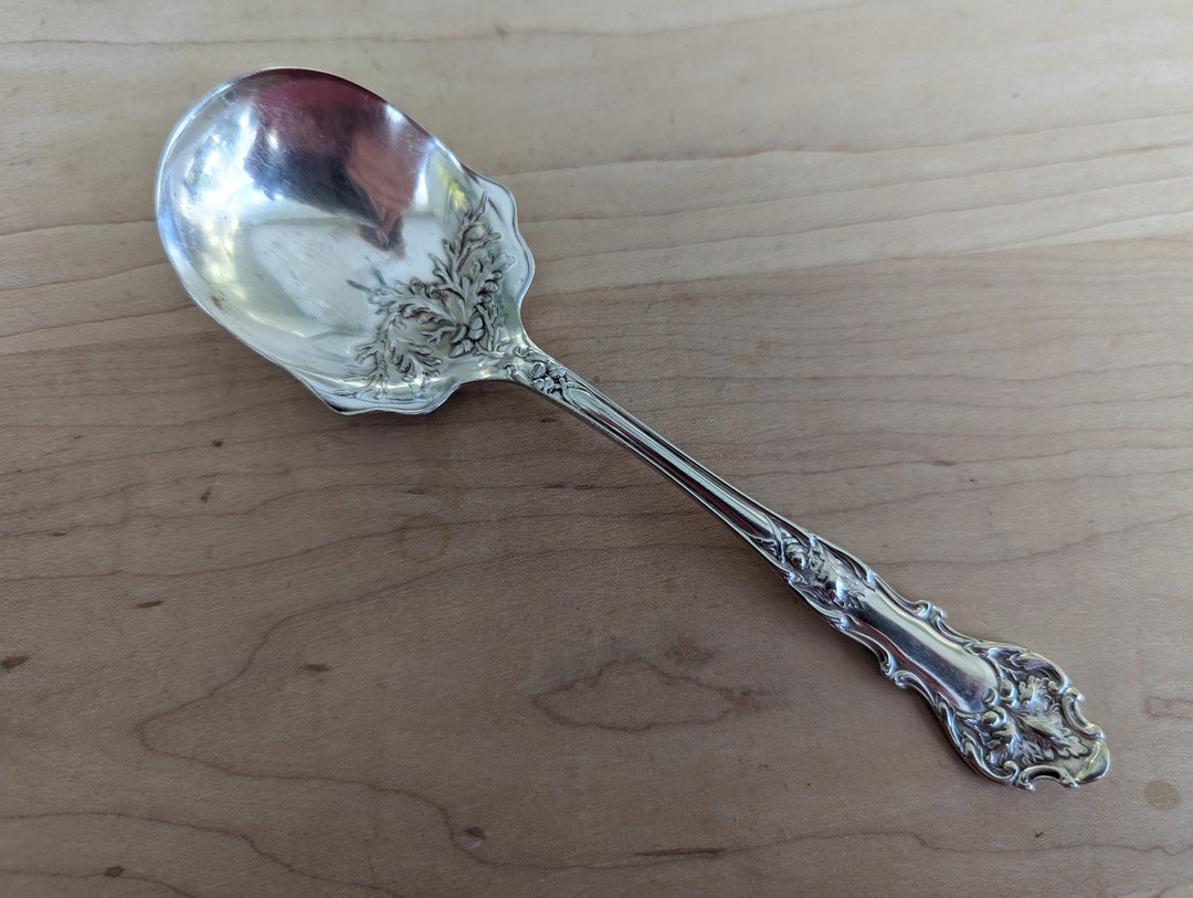 Antique 1847 ROGERS Bros 1906 CHARTER OAK Sugar Spoon 6 - Etsy