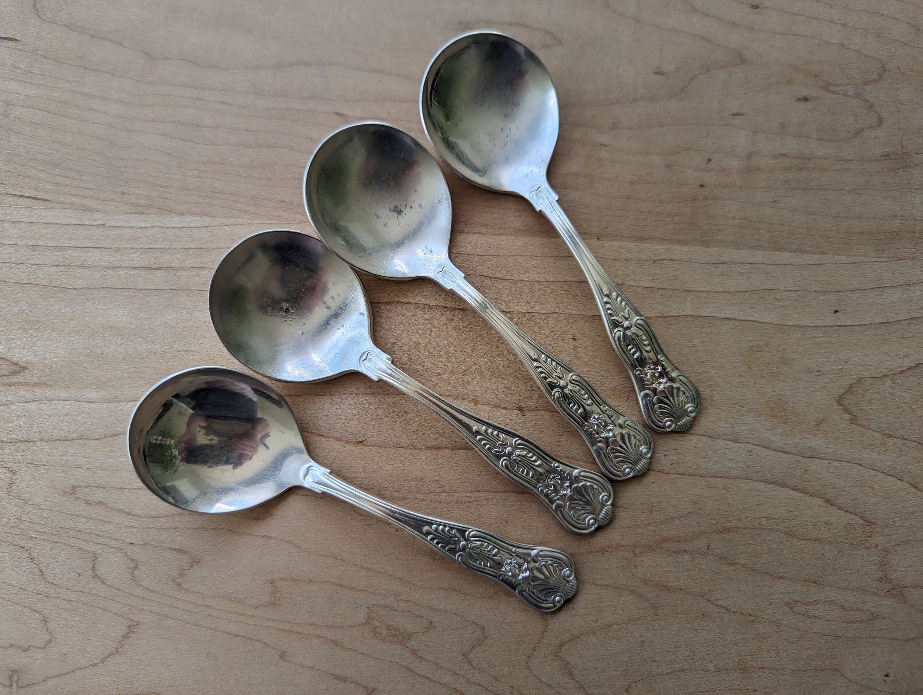 Vintage Collectible US Navy USN Anchor Emblem Round Bowl Soup Spoon ...